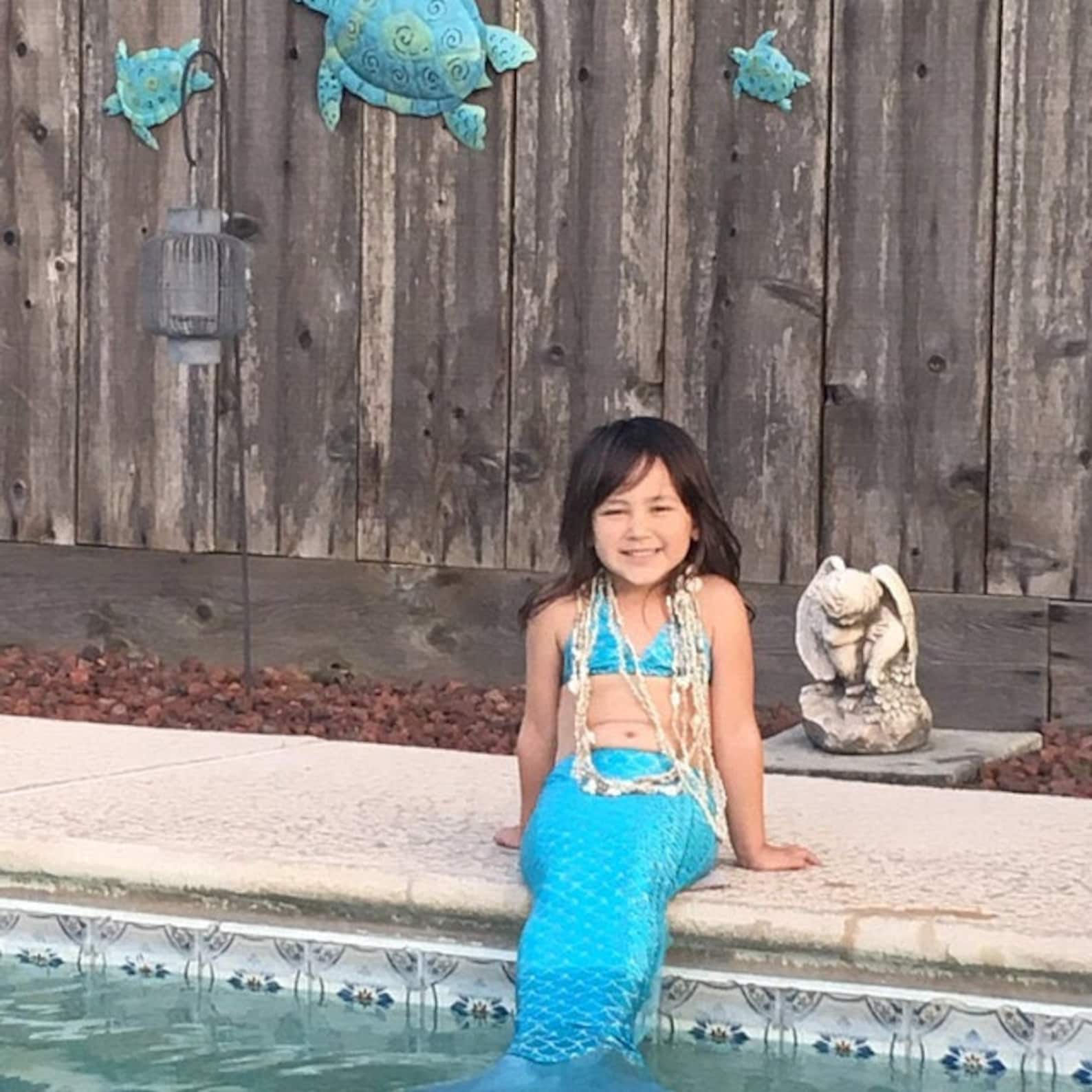 Swimmable Mermaid Tail Top and Sun Tails Keiki Mono Fin for | Etsy