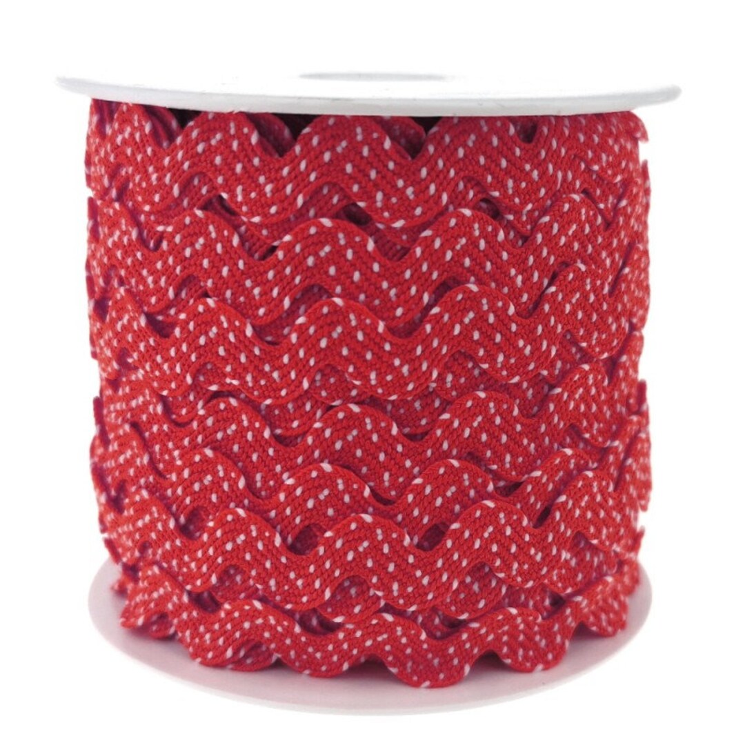 Ric Rac Braid Zigzag Border Border Arched Border in Red With - Etsy