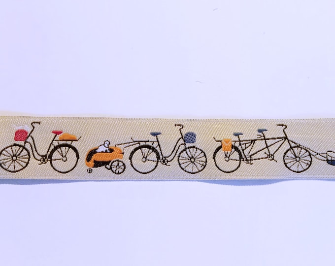 Woven Ribbon Border Applique Bicycle Bikes 22 Cm - Etsy