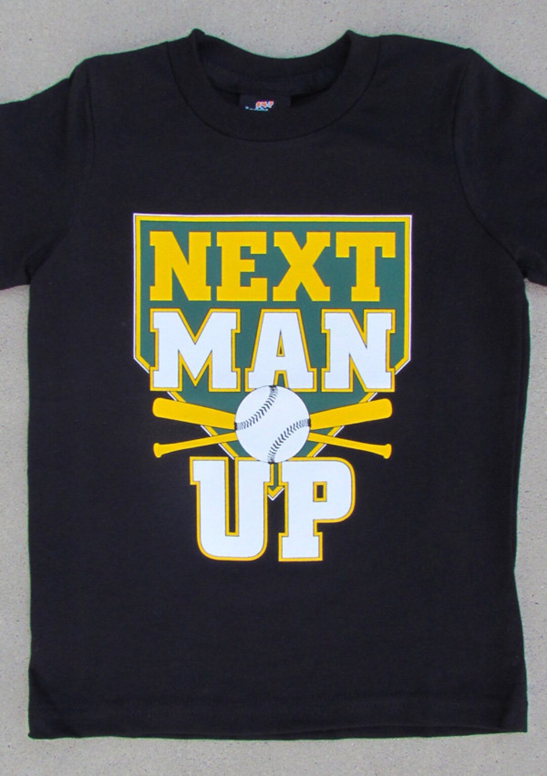 Next Man up (oakland A's) - Funny Toddler and Youth Baseball Black ...