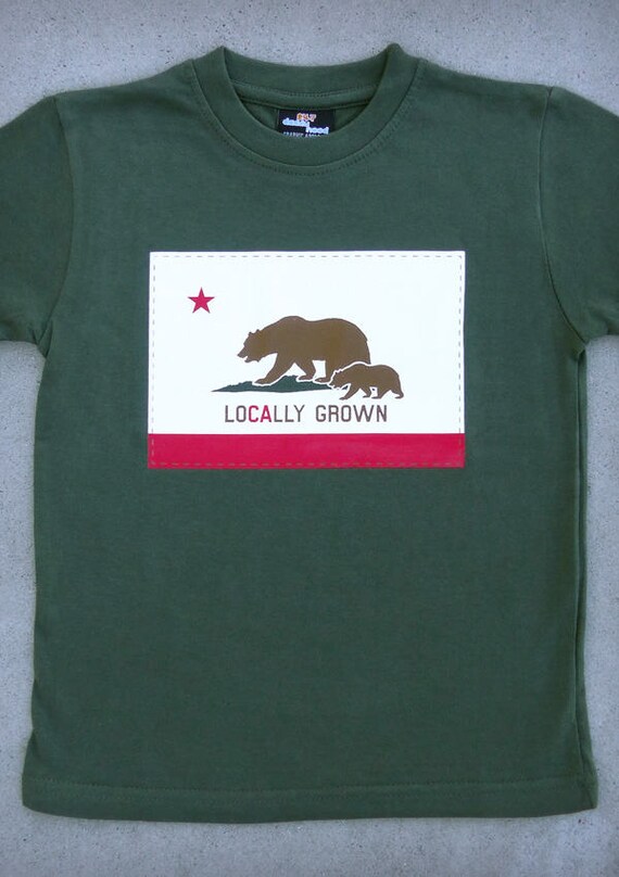 Camiseta Con La Bandera Del Oso De California
