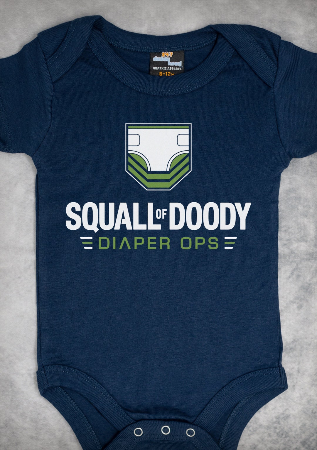 Squall of Doody Funny Navy Blue Baby Toddler Onepiece & Tee // New Baby ...