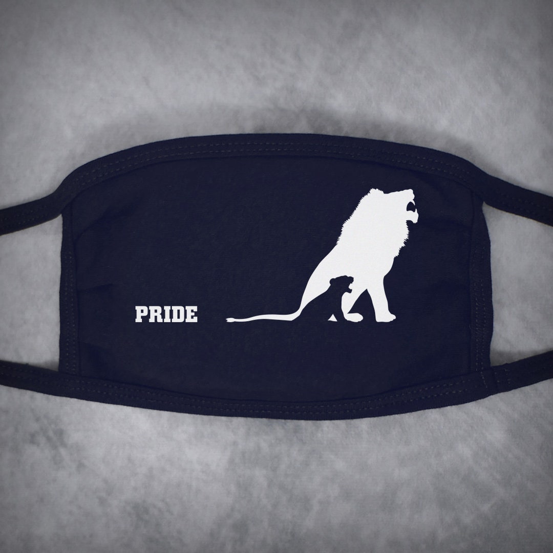 Dad Face Mask – Pride – Adult Size Dark Navy // New Father Son Lions ...