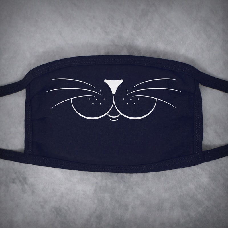 Funny Cat Face Mask - Etsy