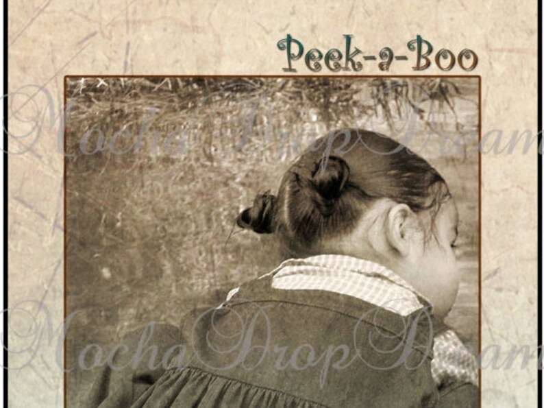Little Girl in the River Peek a Boo 8X12 Print Downloadable - Etsy