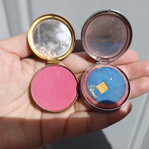 Vintage 1950s Mini Rouge Tins Compacts Collectible Blush Makeup Avon ...