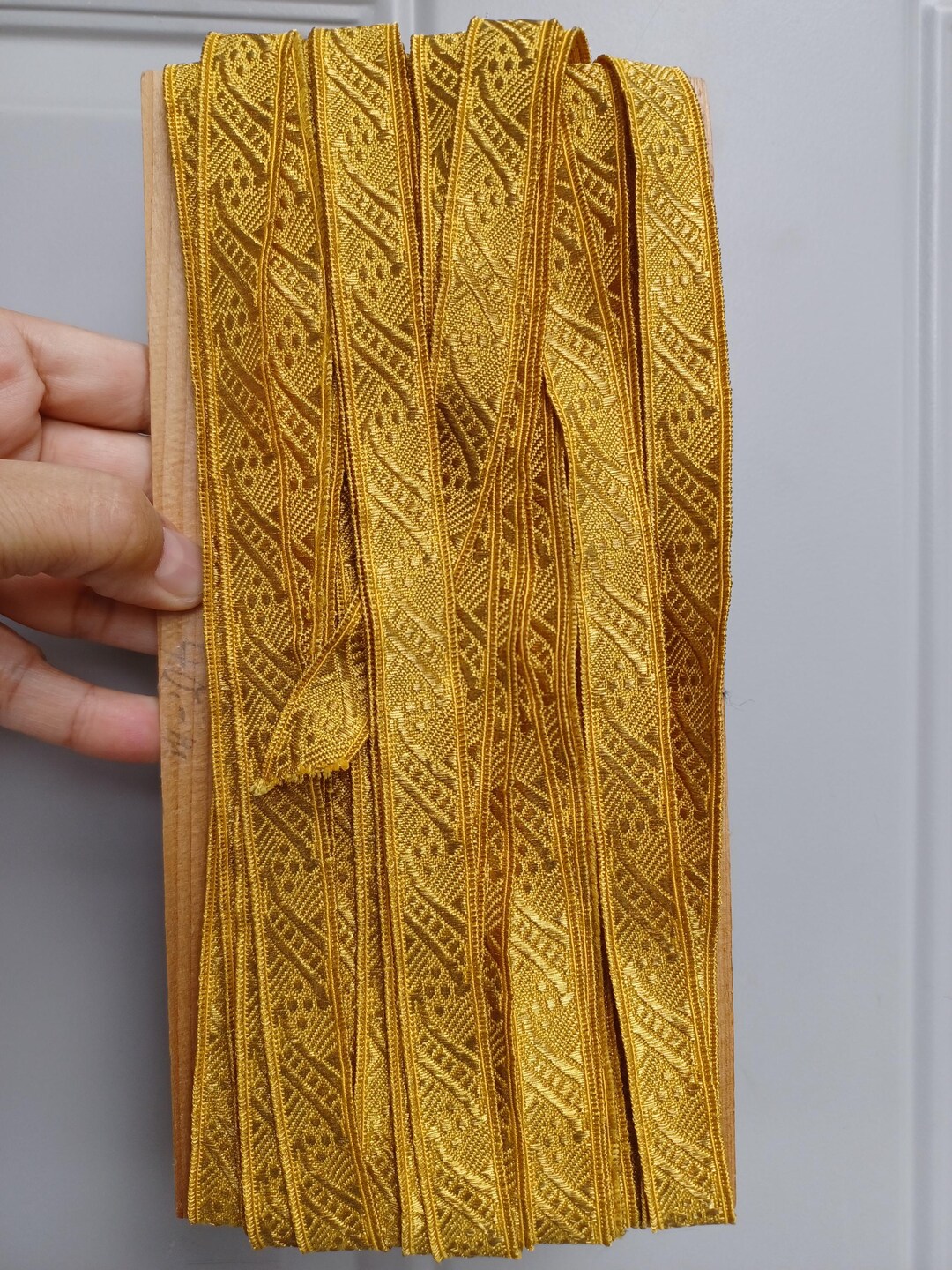 Antique Gold Metallic 1920s French Ribbon Ecclesiastical Military ...