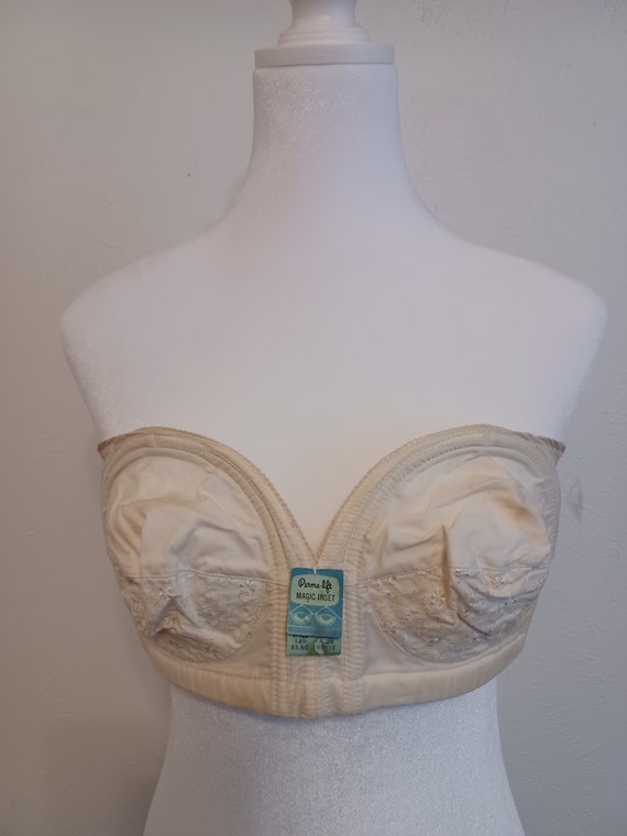 Vintage 1950s Perma Lift Nylon Bullet Bra 33 34b Nylo… Gem
