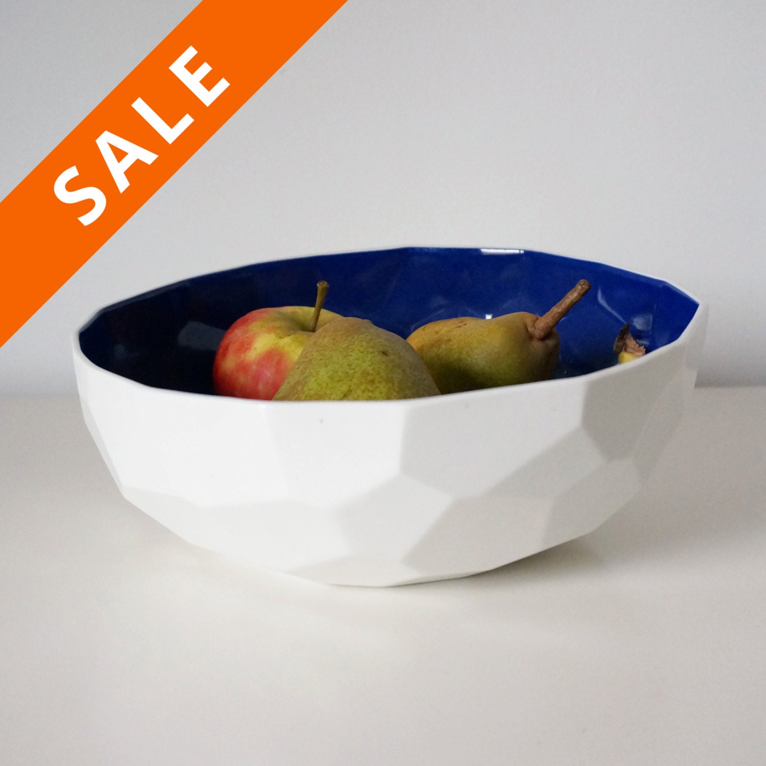 Modern Porcelain Fruit Bowl - Large Bowl for Fruit - Decoration Bowl ...