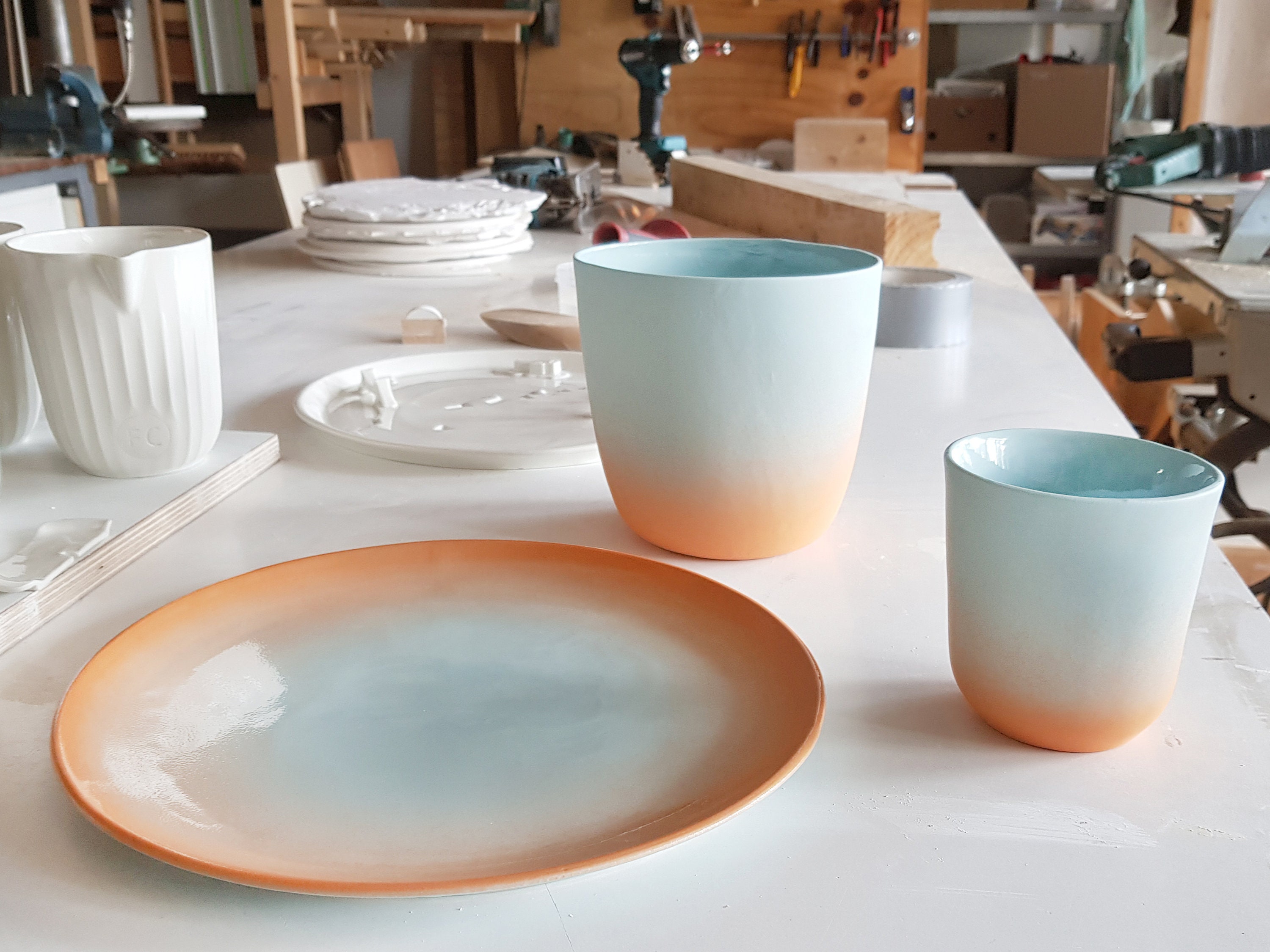 SUNSET FLOWERPOT - Vase Flowers Gradient - Handmade Planter - Plantvase ...