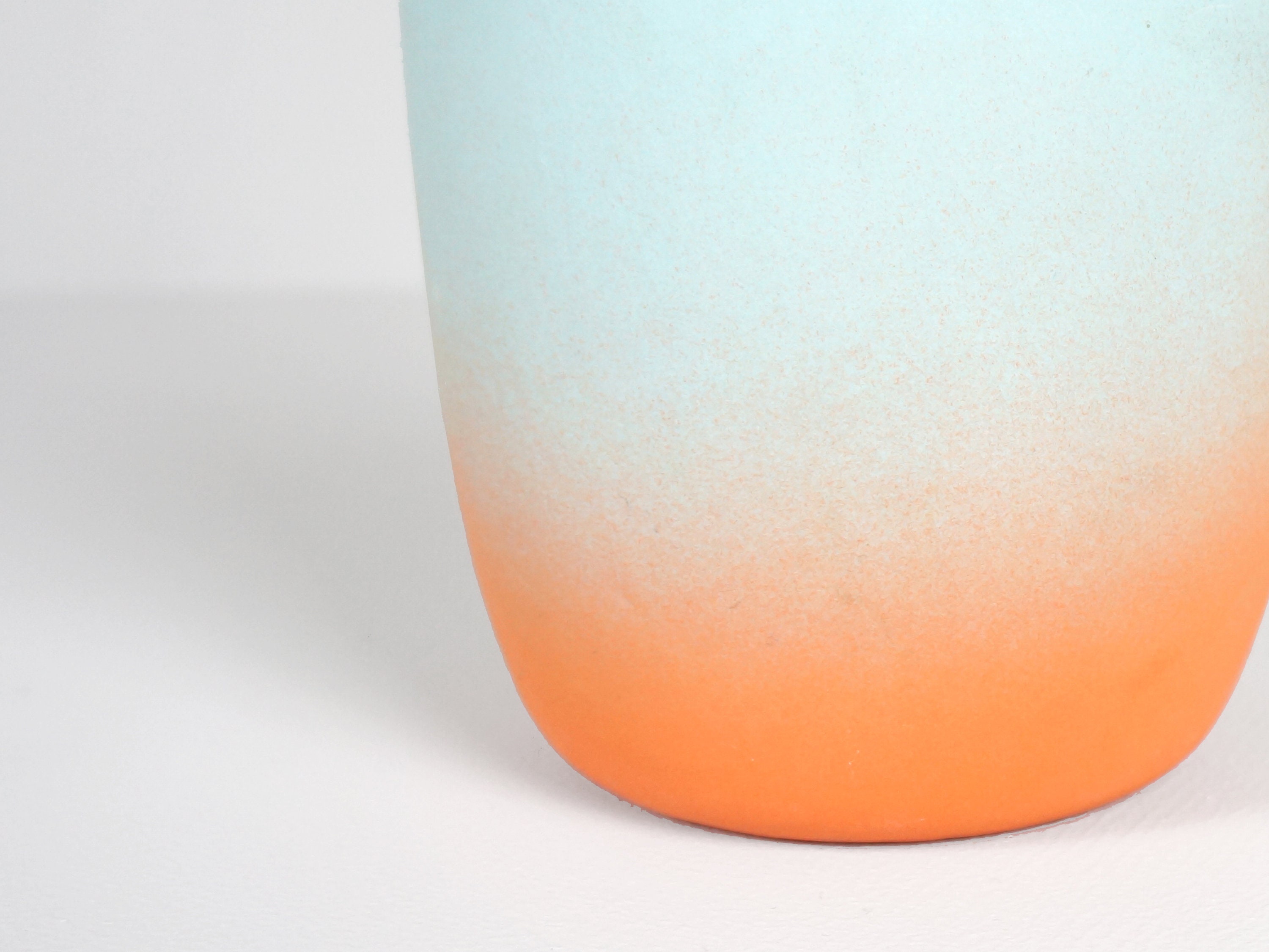 Sunset Porcelain Thermo Cup – Orange & Turquoise Double Wall Cup - Etsy