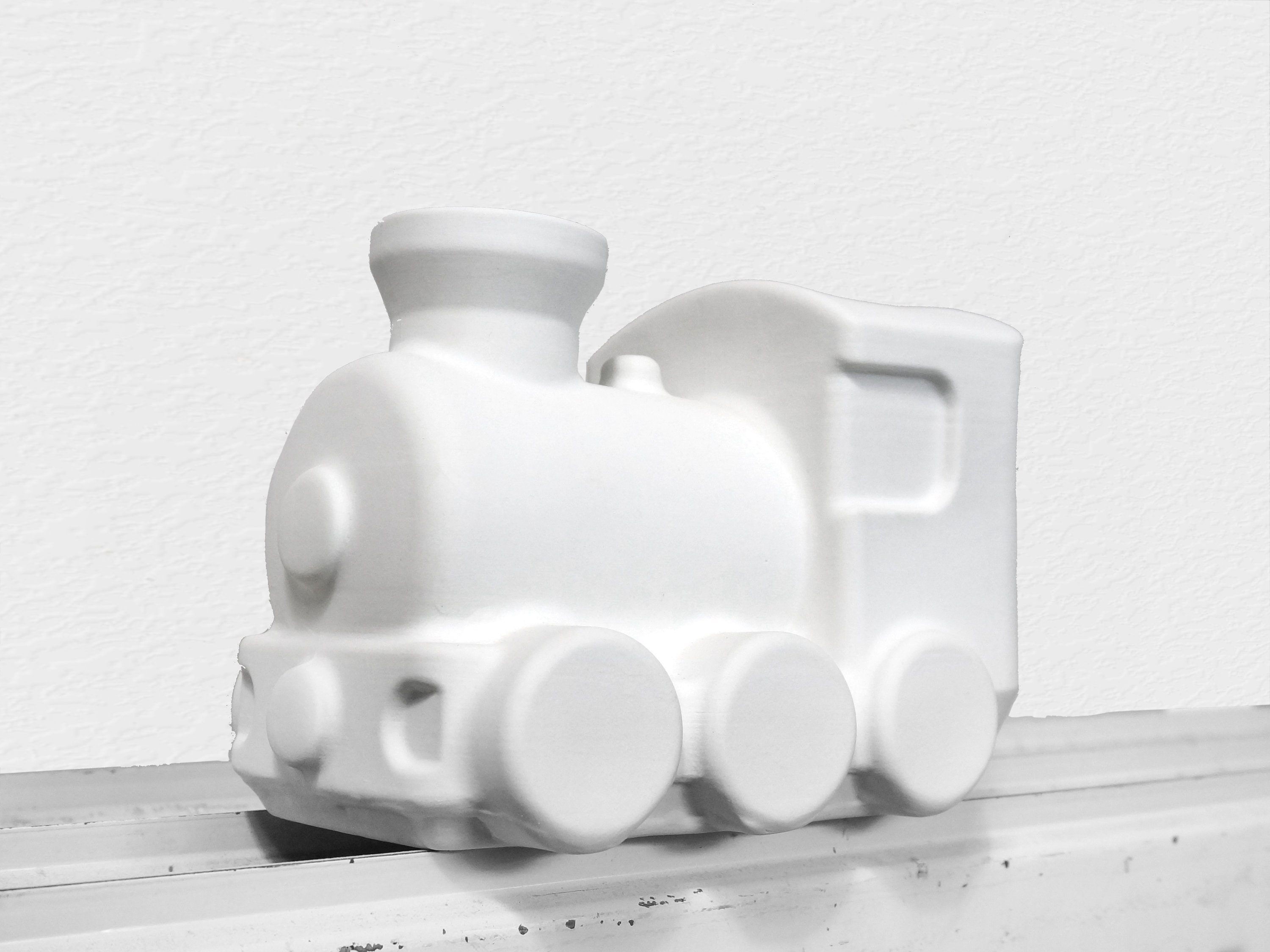 Steamy Train Humidifier Matte White Porcelain Train | Etsy