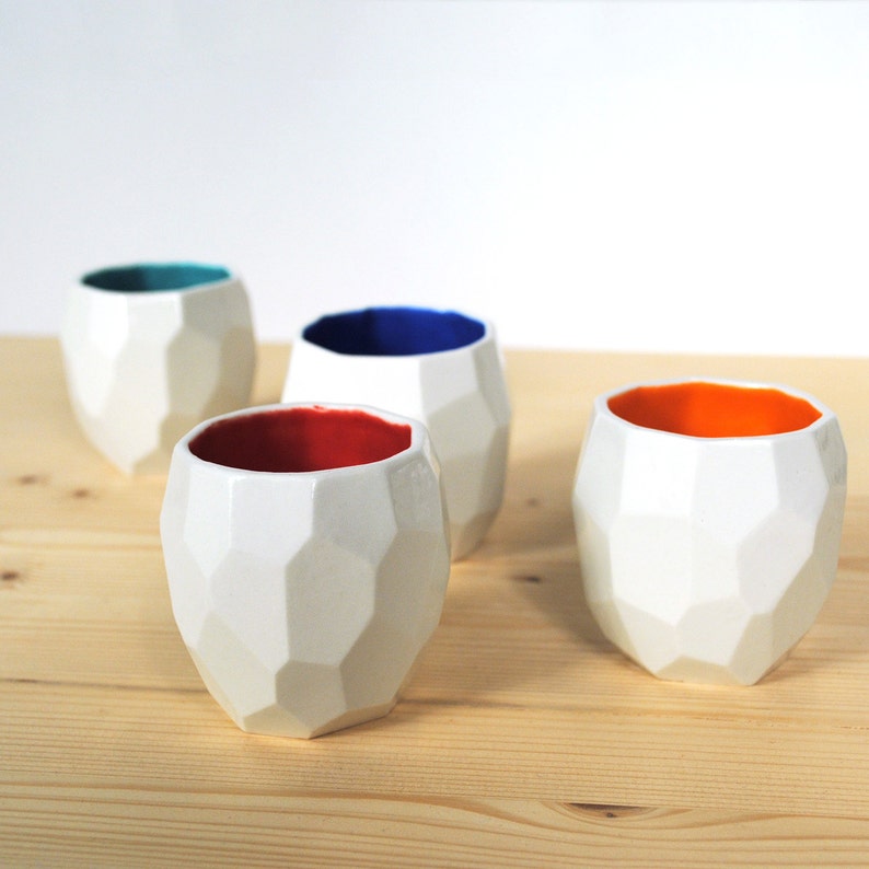 Modern Ceramic Espresso Cup - Handmade in Polygons Espresso - Poligon ...