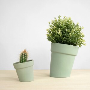 Distorted Planter, Modern Skew Design Pot for Flower or Plant - Herbs ...