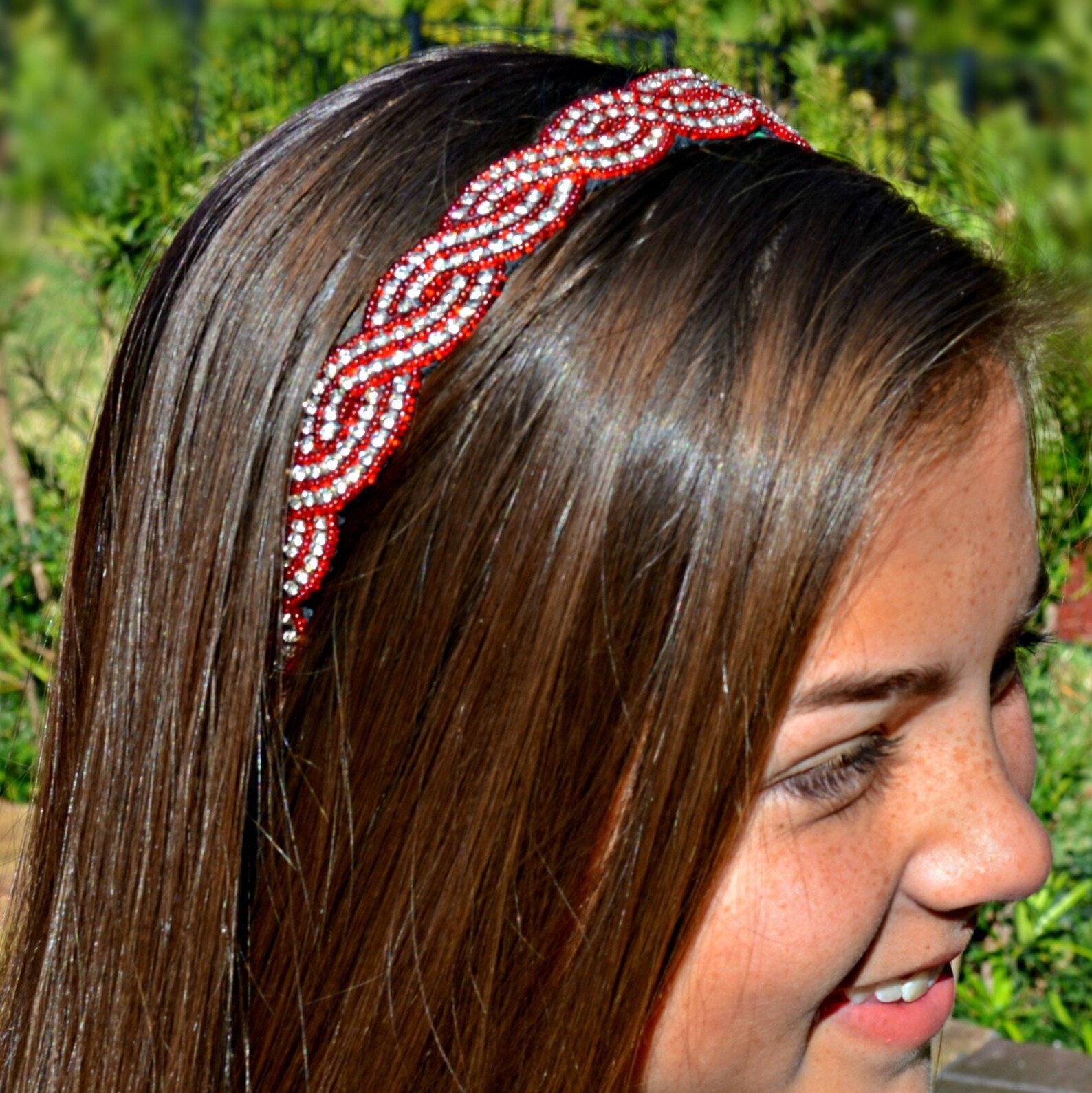 Red Hat Band Crystal Hat Band Adjustable Hat Band Cowboy | Etsy