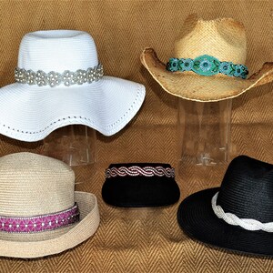 Red Hat Band Crystal Hat Band Adjustable Hat Band Cowboy | Etsy
