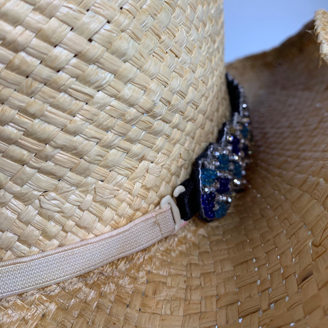 Silver Hat Band - Black Hat Band - Beaded Hat Band - Cowboy Hat Band ...