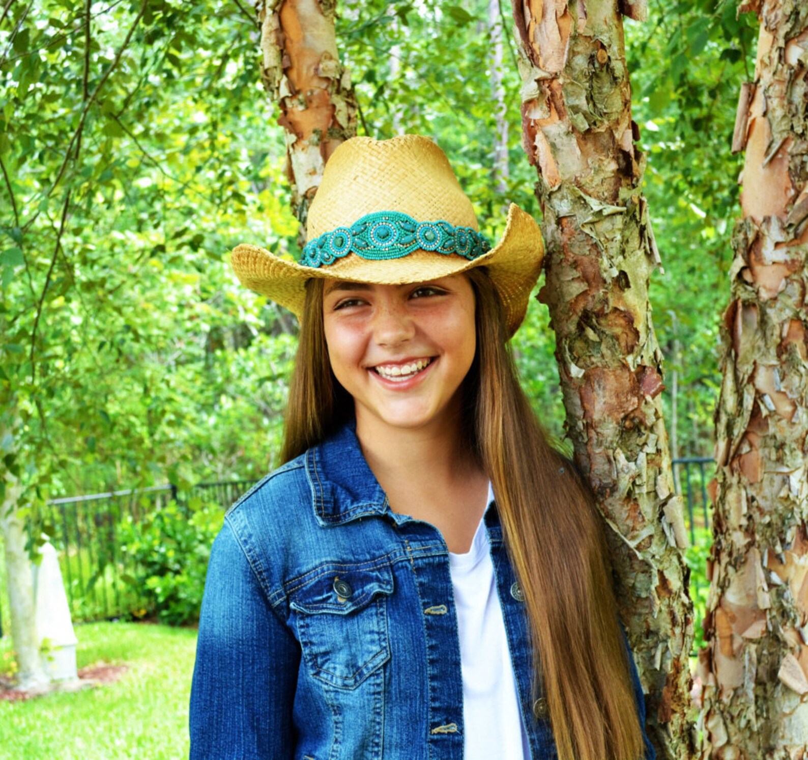 Turquoise Hat Band Western Hat Band Adjustable Hatband - Etsy