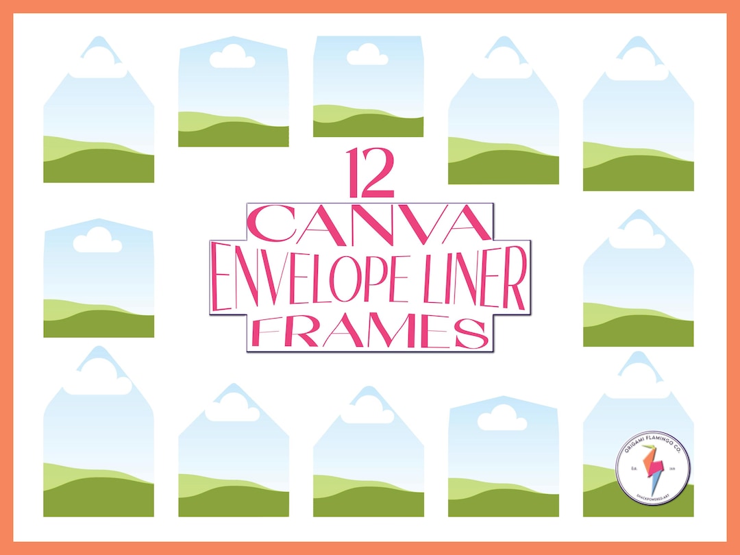Editable Envelope Liners 12 Canva Templates, Printable A2 & A7 Liner ...