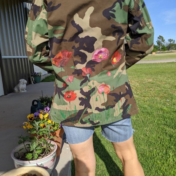 Painted Camo Jacket - Etsy