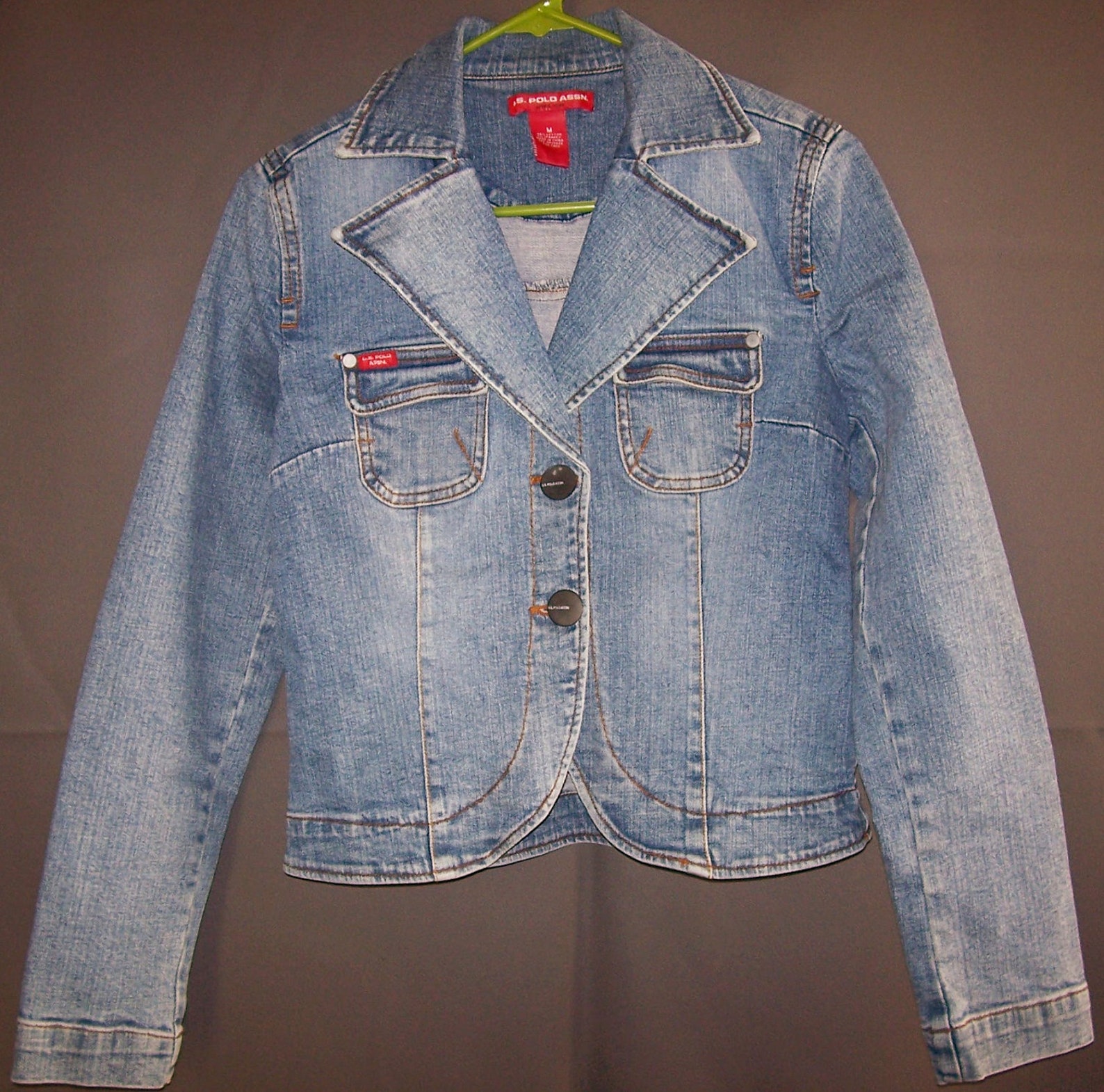 Hand-studded CROSS Denim Fitted Jacket Size Medium - Etsy