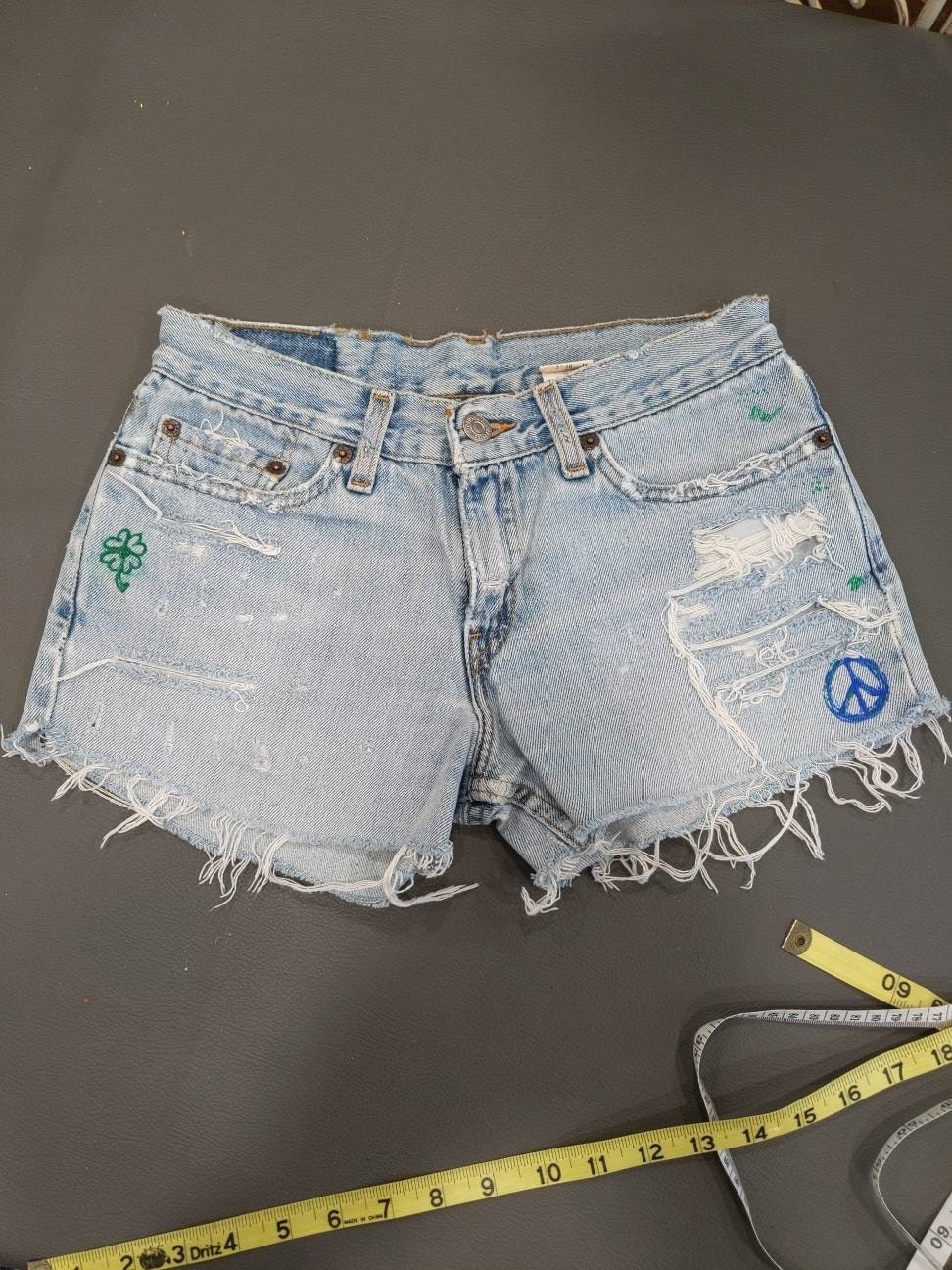 Cutoffs Distressed Shorts Size 3 Junior Festival Vintage - Etsy UK