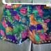 Hand-painted OOAK Neon Glitter Shorts Women Size 4 Cosplay - Etsy