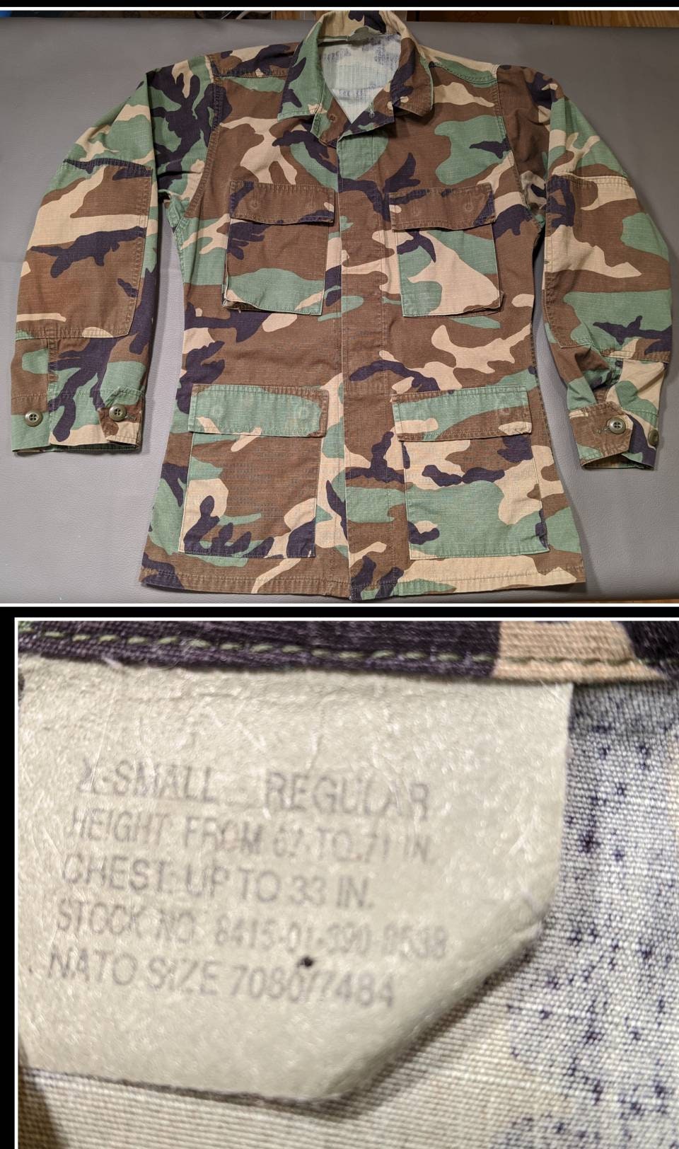 Hand Painted Poppies Camo BDU Jacket Small XS - Etsy