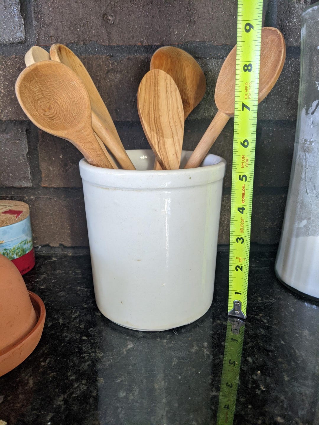 Vintage Hall Crock 4.5 Wide by 5 Inch Tall Utensil Holder - Etsy