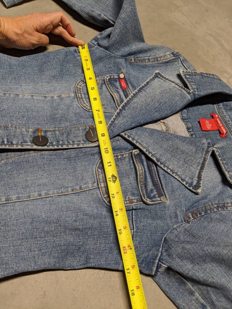 Hand-studded CROSS Denim Fitted Jacket Size Medium - Etsy
