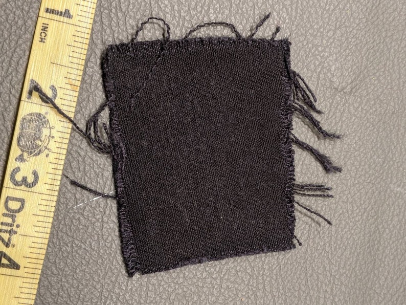 PUNK Handmade Painted Frayed Black Denim Patch - Etsy