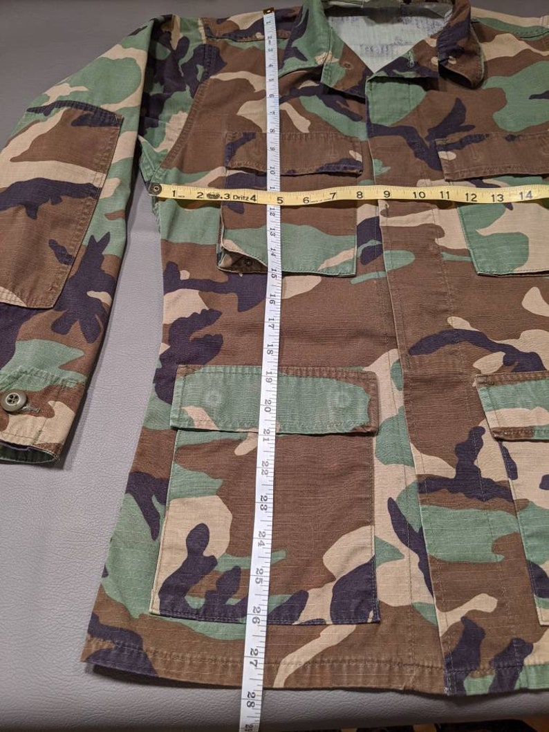 Hand Painted Poppies Camo BDU Jacket Small XS - Etsy