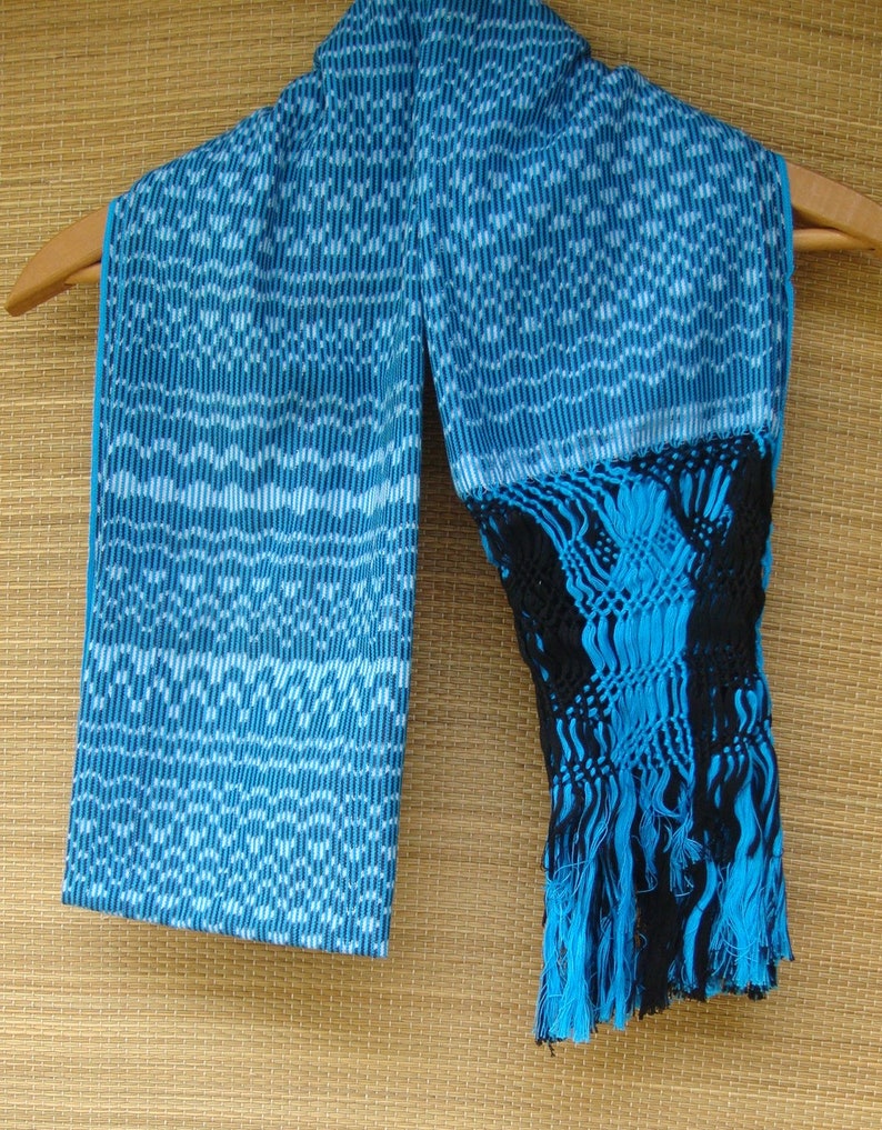 Mexican Rebozo Shawl With Black Fringes Embroidered With Pure | Etsy