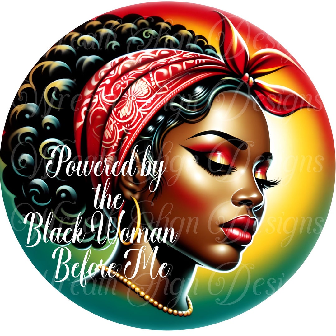 Diva Queen Metal Wreath Sign: Proud Black Woman, Juneteenth Attachment ...
