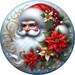 Santa Claus Metal Sign: Red Suit, Gold Accents - Etsy