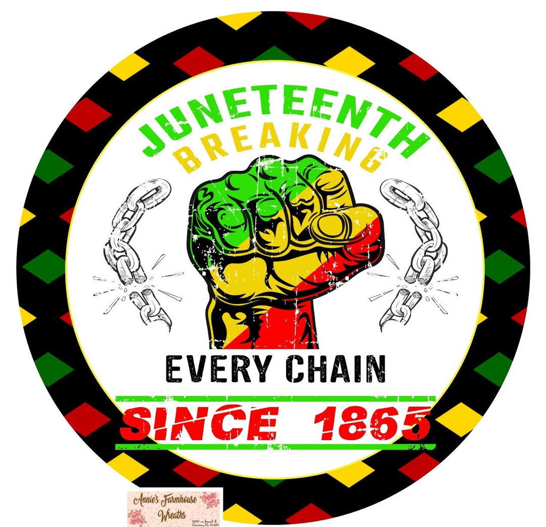 Round Sublimated Metal Wreath Sign, Juneteenth, 1865 Freedom Sign - Etsy