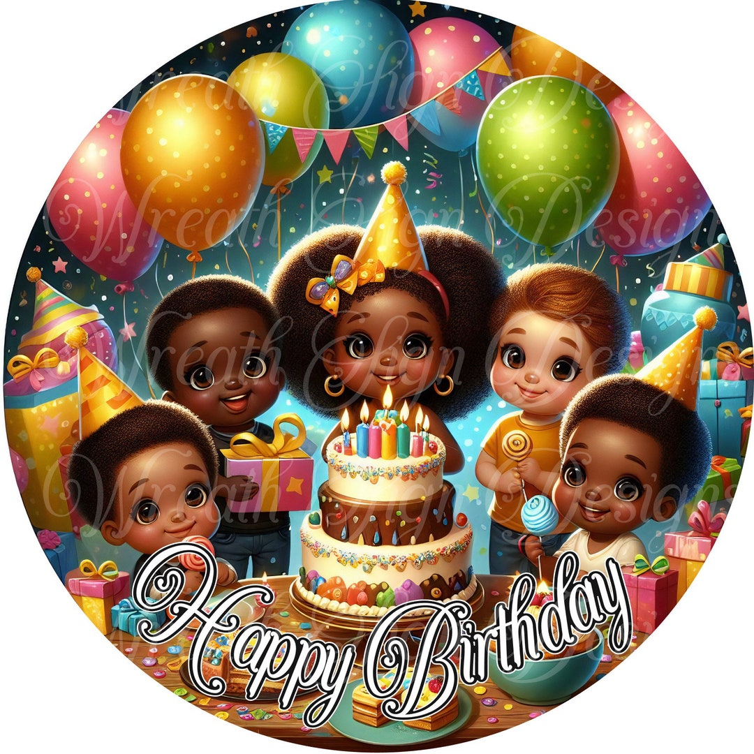 Happy Birthday Metal Sign: Cake Wreath Attachment - Etsy