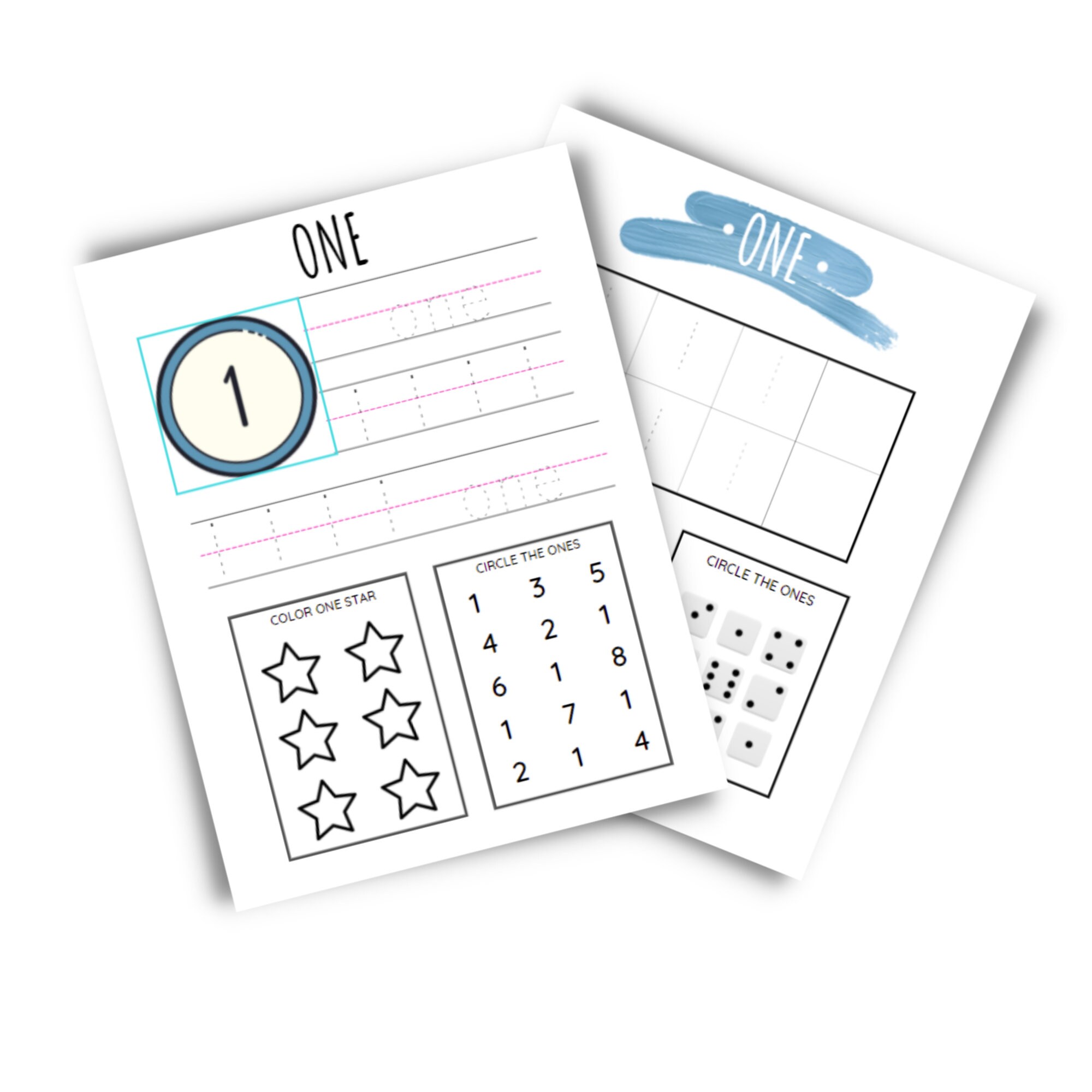Preschool Number Learning Binder Worksheets - Etsy
