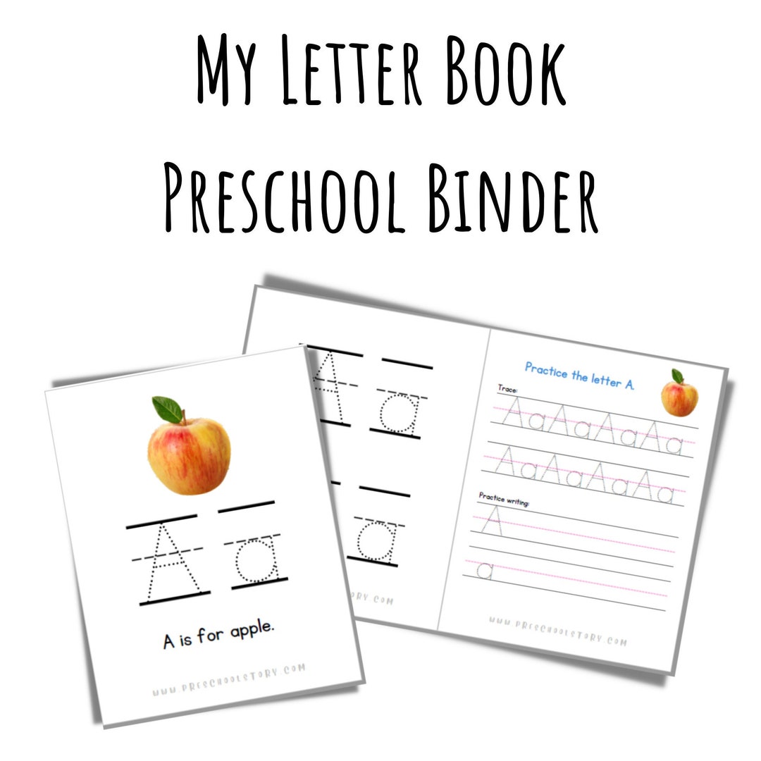 Preschool Learning Binder- Letters - Homeschool - Alphabet - Etsy