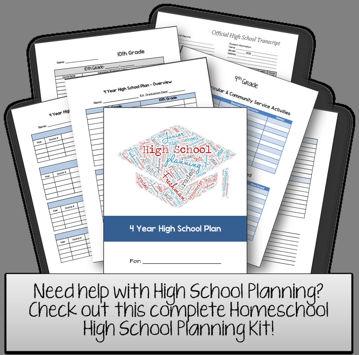 Homeschool High School Planning Kit - Portfolio - Credits - Transcript ...