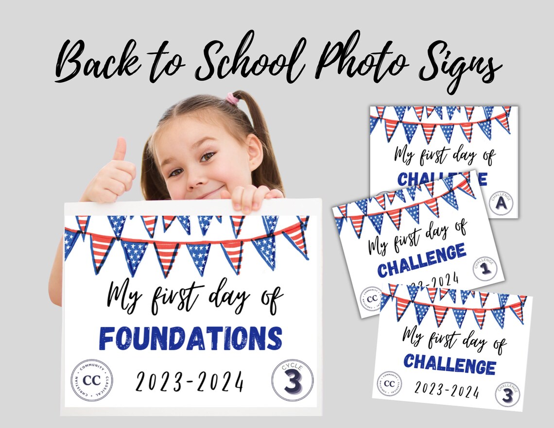 Back to School Photo Sign - Classical Conversations - Foundations ...