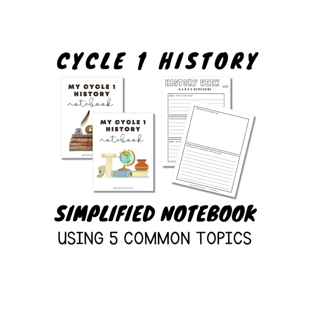 CC Cycle 1 History Notebook Workbook (SIMPLIFIED) - 5 Common Topics ...