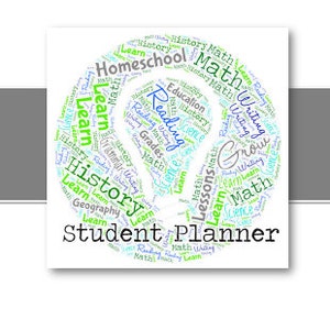 EDITABLE 2024-2025 Blue Student Planner Homeschool Weekly View Lesson ...