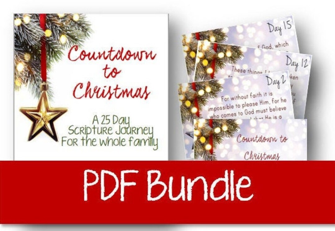 Compte à rebours pour Noël Dévotion familiale et voyage biblique ...
