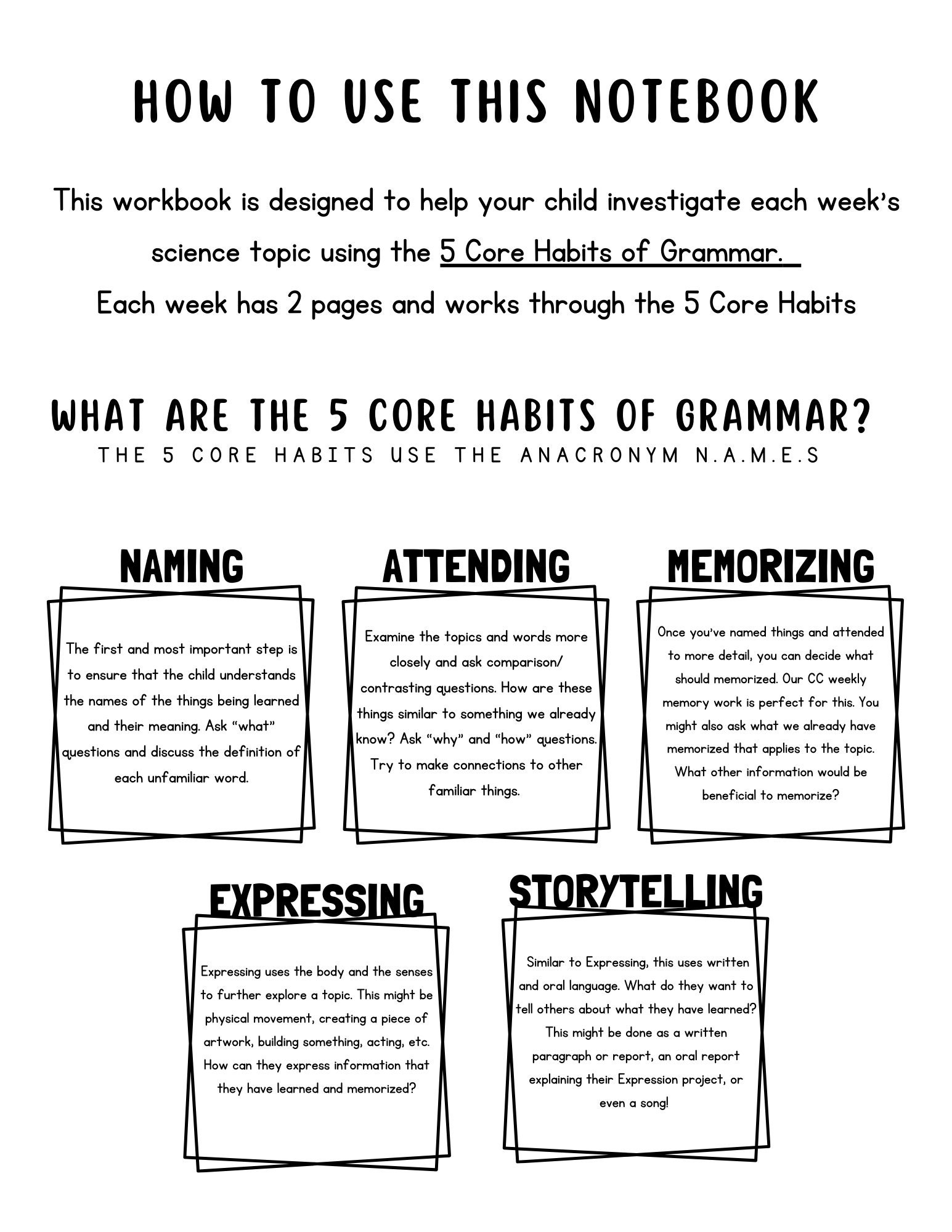 CC Cycle 1 Science Notebook Workbook (EXPANDED) - 5 Common Topics ...