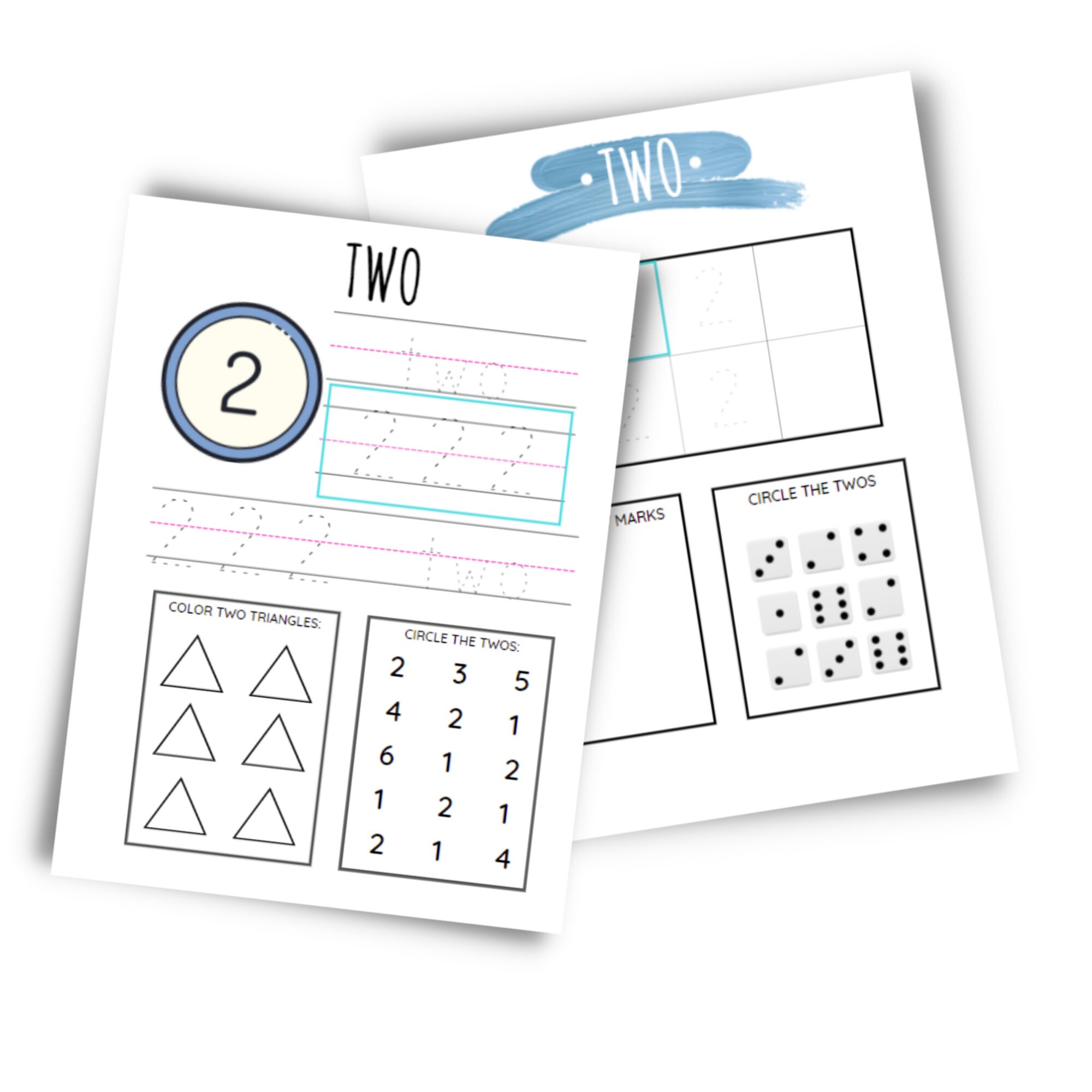 Preschool Number Learning Binder Worksheets - Etsy