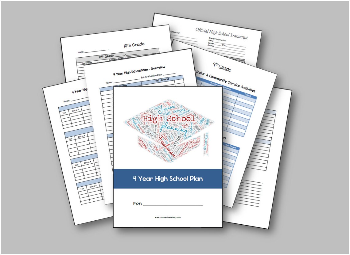 Homeschool High School Planning Kit - Portfolio - Credits - Transcript ...