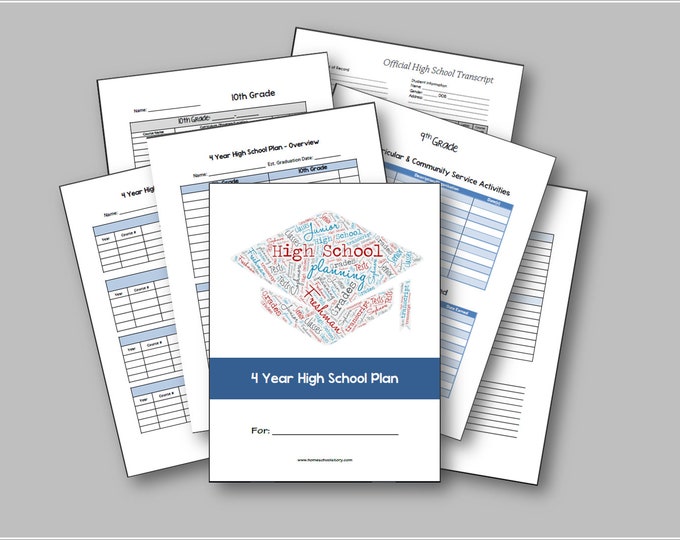 Homeschool High School Planner, Homeschool Planner, Homeschool Planner ...