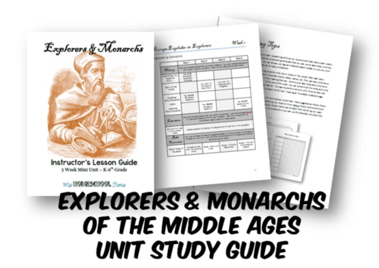 Middle Ages: Explorers & Monarchs- History Lesson Plans - 5 Weeks ...
