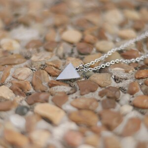 Triangle Necklace for Men, Waterproof Jewelry, Men's Necklace With a ...
